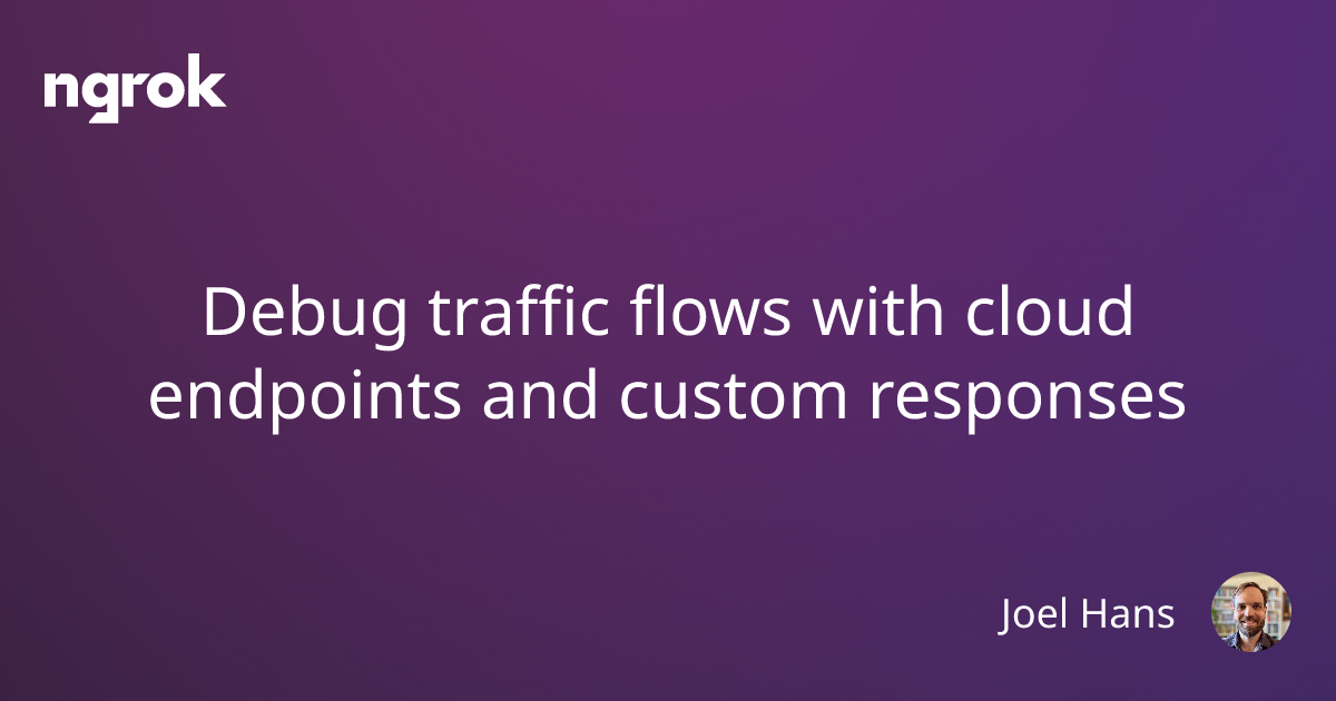 Debug traffic flows with cloud endpoints and custom responses | ngrok blog